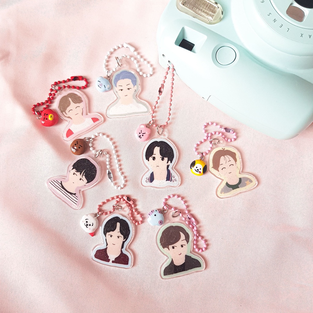 Jual Gantungan Kunci BT21/ Gantungan Kunci BTS [Handmade Clay & Acrylic Keychain] | Shopee Indonesia