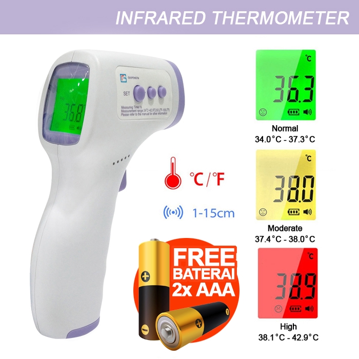 Thermogun thermometer infrared GF-Z99Y thermo gun | Shopee Indonesia