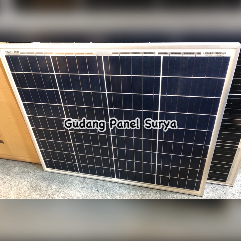 Jual Solar Panel Surya Solarcell 50Wp Poly PV 50WP Polycrystalline 50 ...