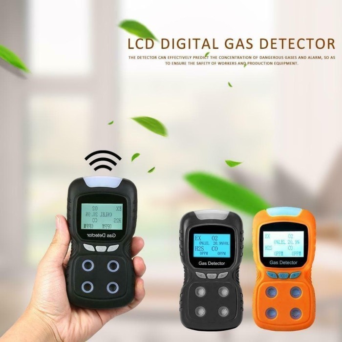 Jual New Gas Detector Tester 4in1 EX O2 H2S CO Analyzer Gas Density ...