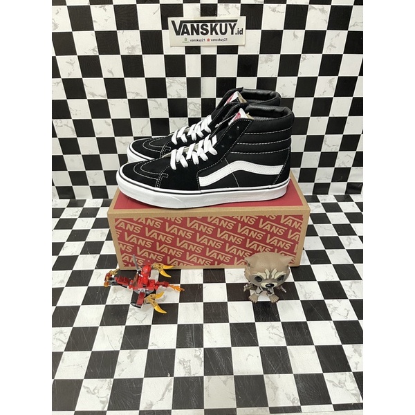 Jual Vans Sk8 Hi Black White Classic Resmi Pt Navya Shopee Indonesia