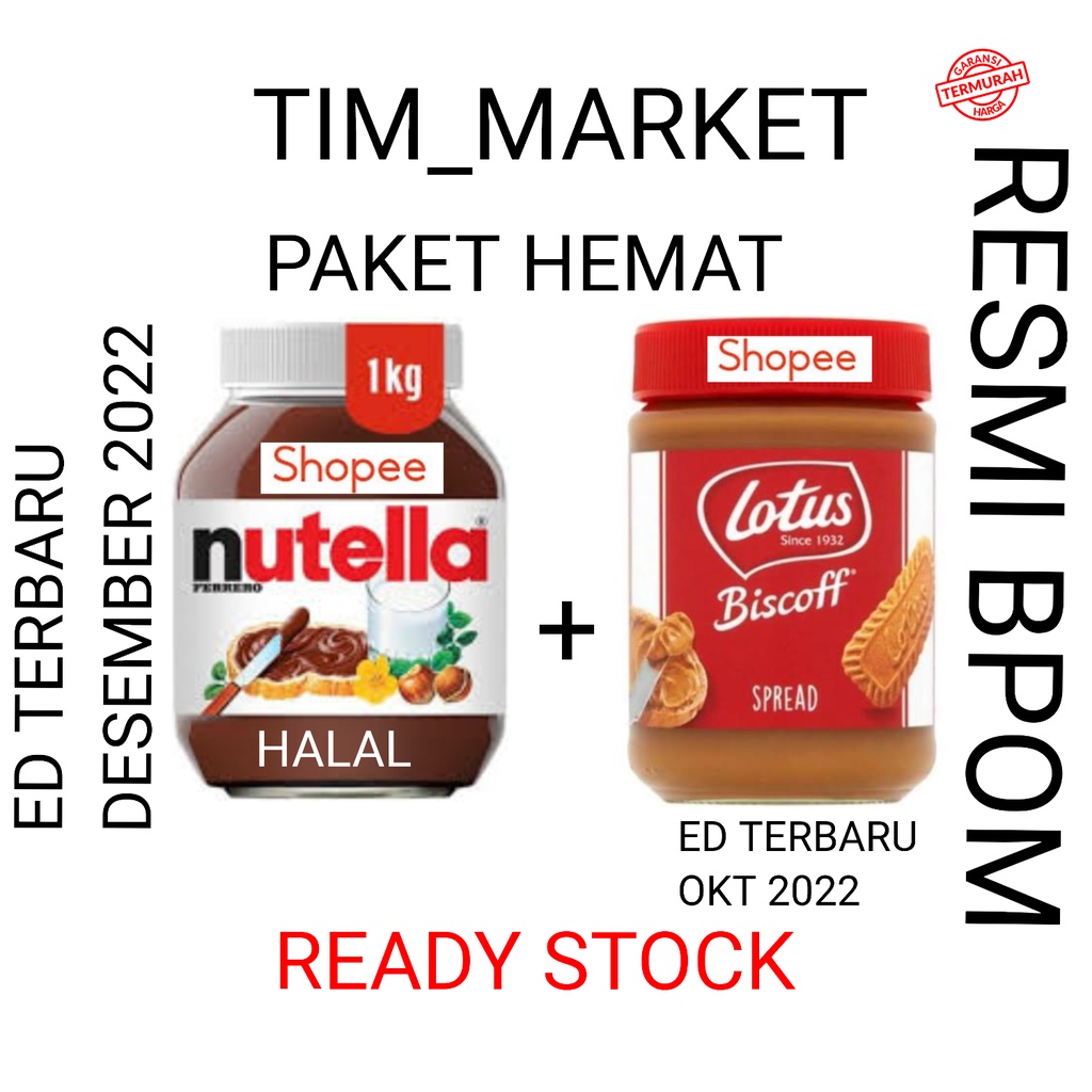 Jual LOTUS ( BUNDLING LOTUS SPREAD 400 GR & NUTELLA 1 KG ) Indonesia ...