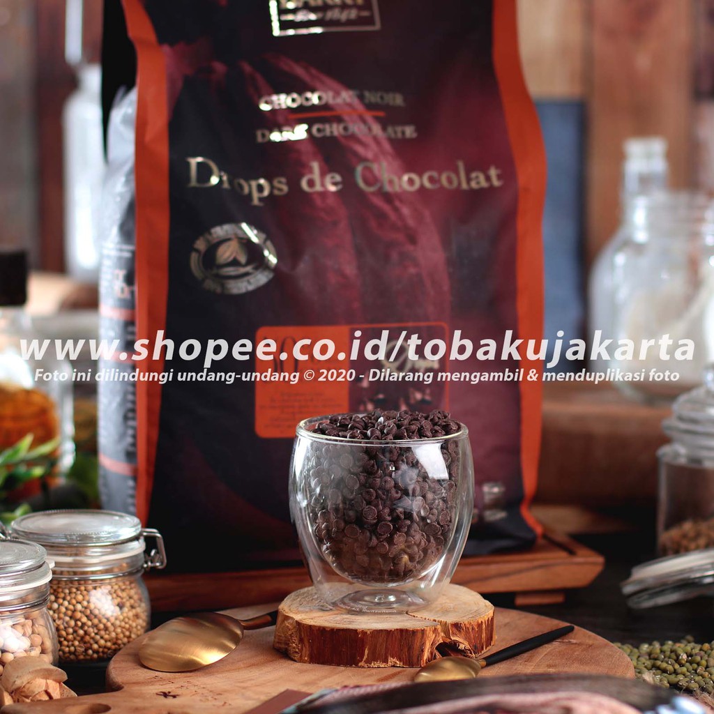 Jual Cacao Barry Callebaut DROPS de CHOCOLAT 250gr 50% Dark Chocolate ...
