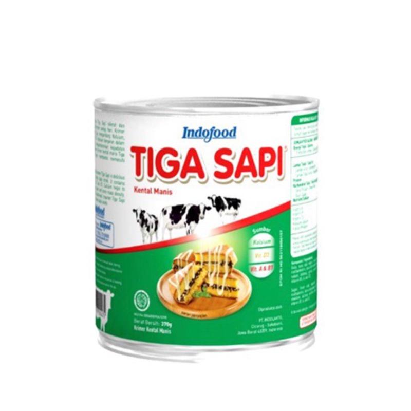 Jual Tiga Sapi SKM Plain Can 370 gr | Shopee Indonesia