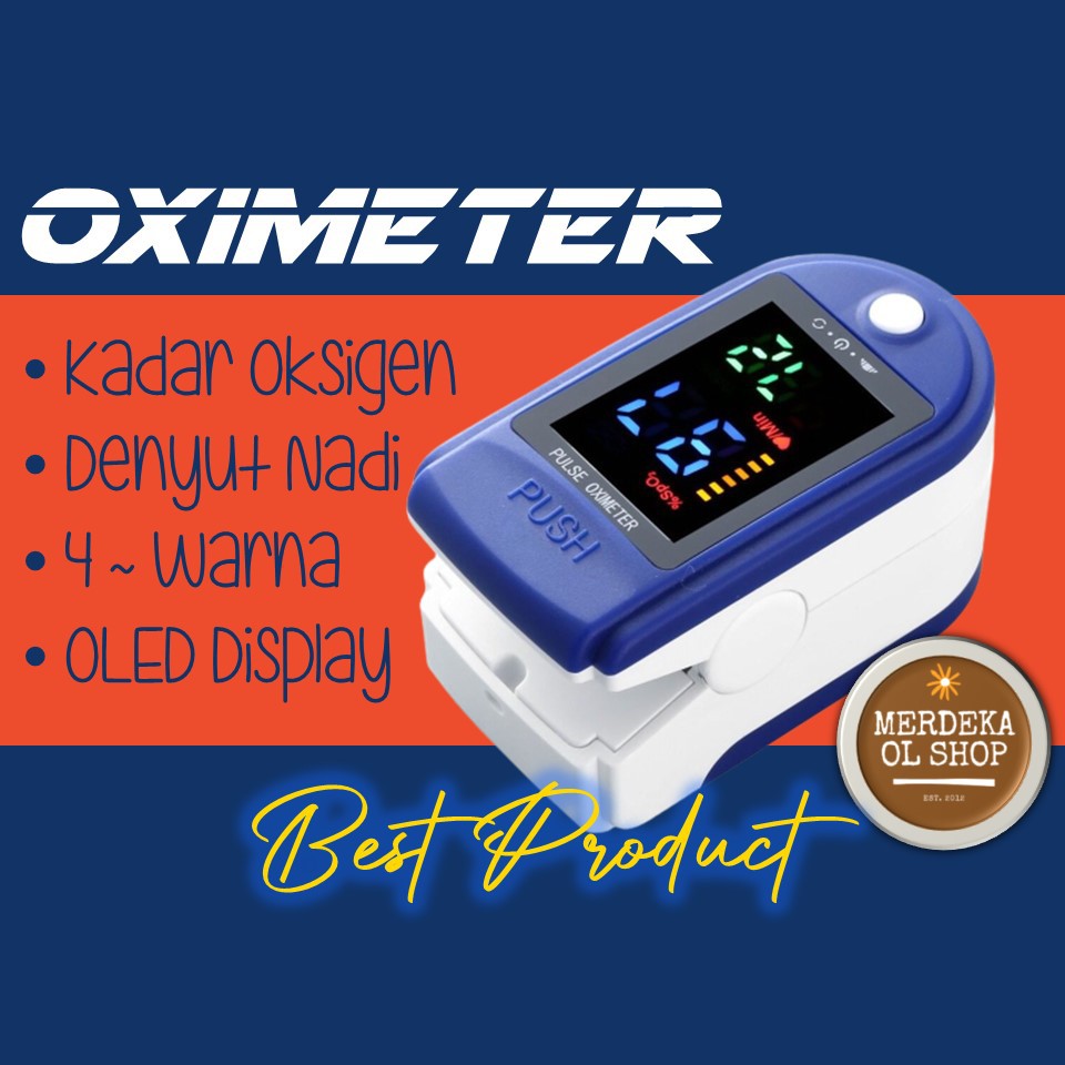 Jual Oxymeter Finger Pulse Oksimeter Pengukur Saturasi Oksigen Darah ...