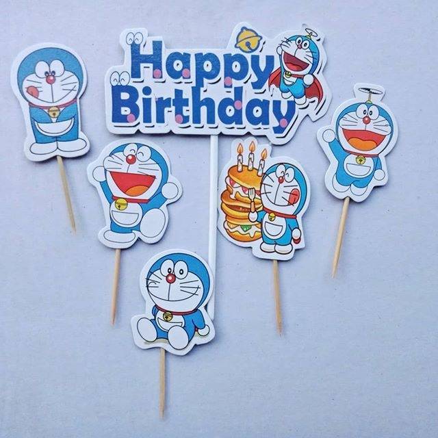 Topper Doraemon Hiasan Kue Doraemon | Shopee Indonesia