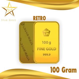 Jual Star Gold Logam Mulia Antam Retro Berdiri ( LM ) 100GR 100 Gram ...