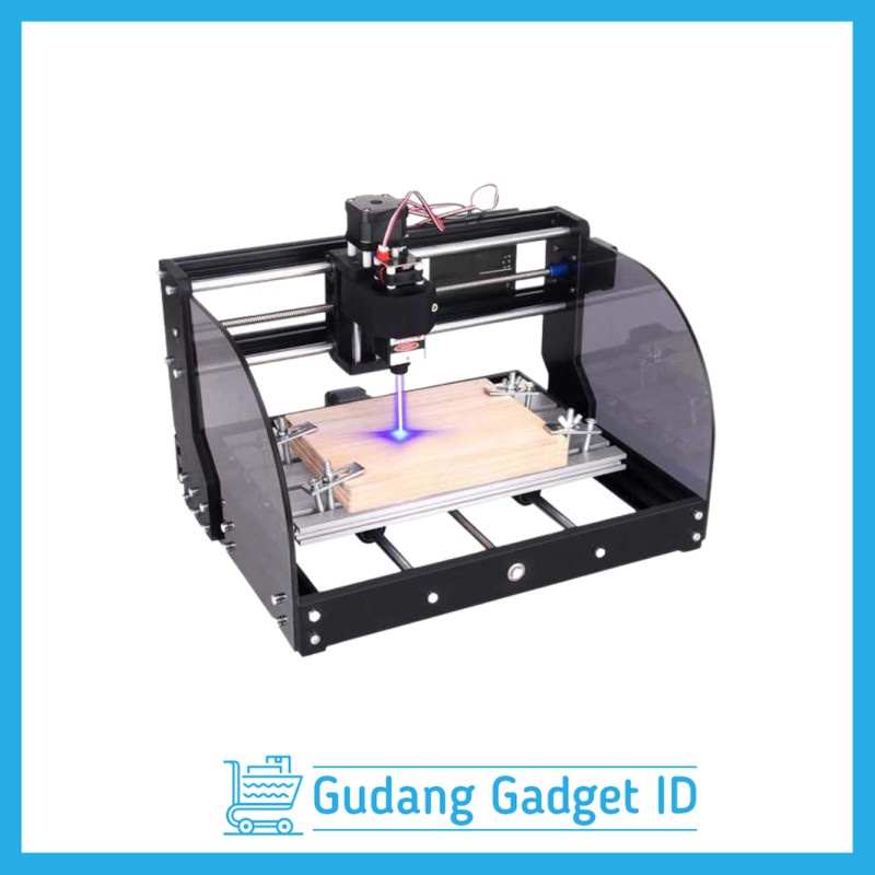 Jual Mesin Laser Grafir Cutting Printer CNC 3018 Pro Max Ukir Kayu GRBL Laser 1000mW - Black ...