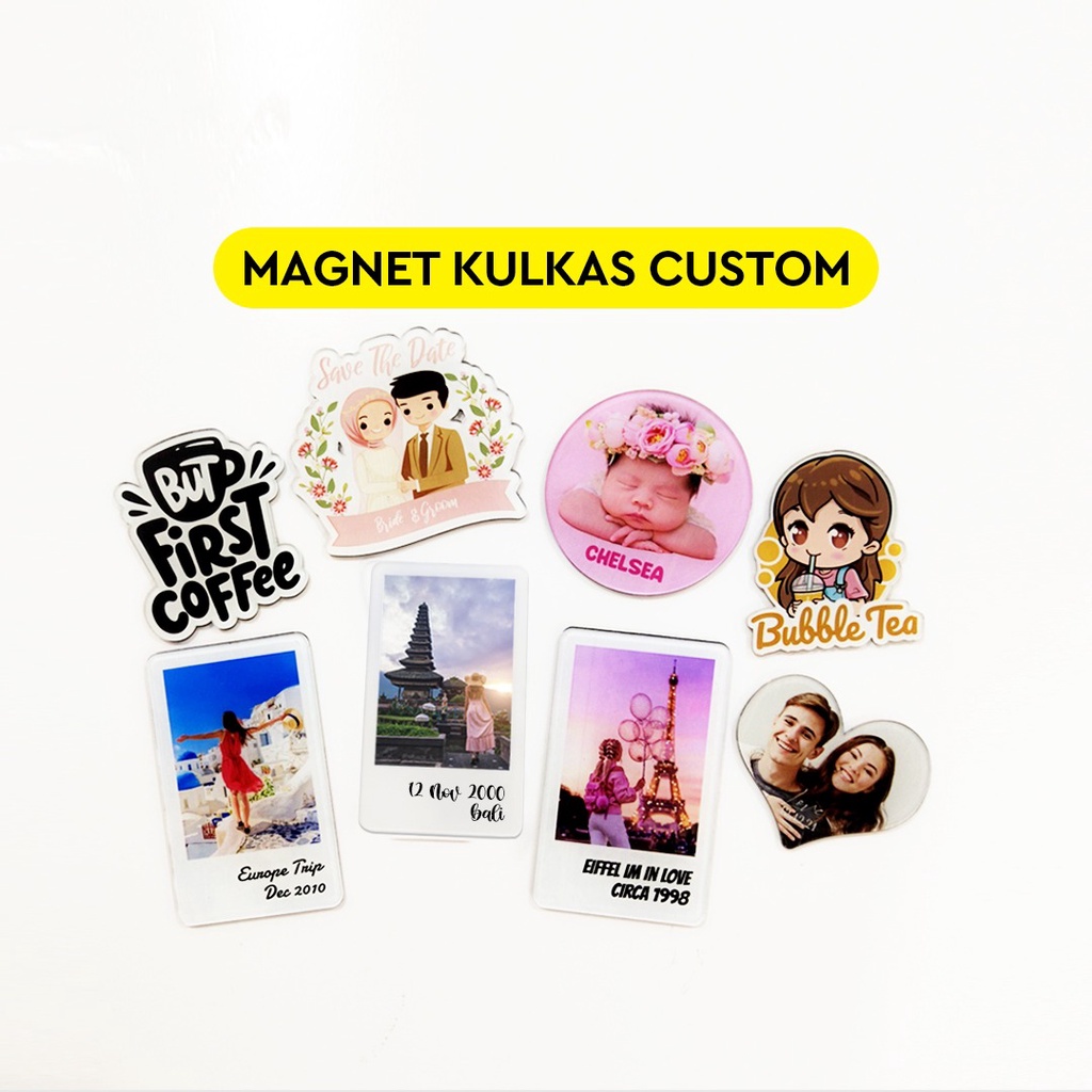 Jual WELLEN PRINT - Magnet kulkas akrilik print custom / cetak Tempelan ...