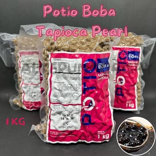 Jual Potio Tapioca Pearl 1kg / Topping Boba / Tapioca Bubble Pearl 1kg ...