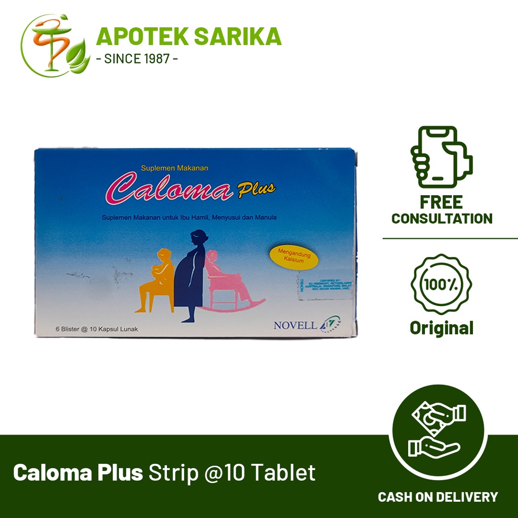 Jual Caloma Plus 10 Kapsul / Suplemen Vitamin dan Mineral | Shopee ...