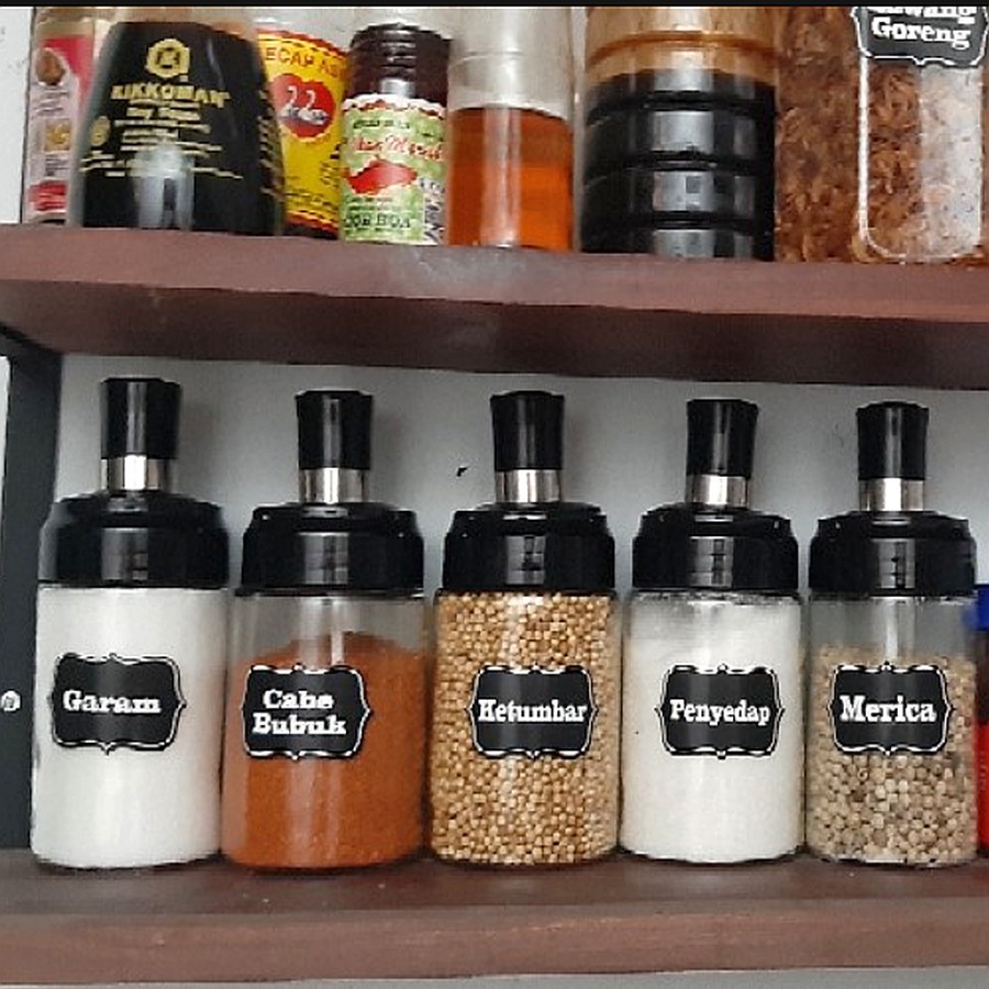 Jual 30pcs Sticker Bumbu Dapur Label Bumbu Rak Dapur Makin Jelas Mewah ...