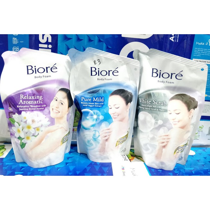 Jual BIORE BODY FOAM REFILL isi kemasan baru 450ml Indonesia|Shopee Indonesia