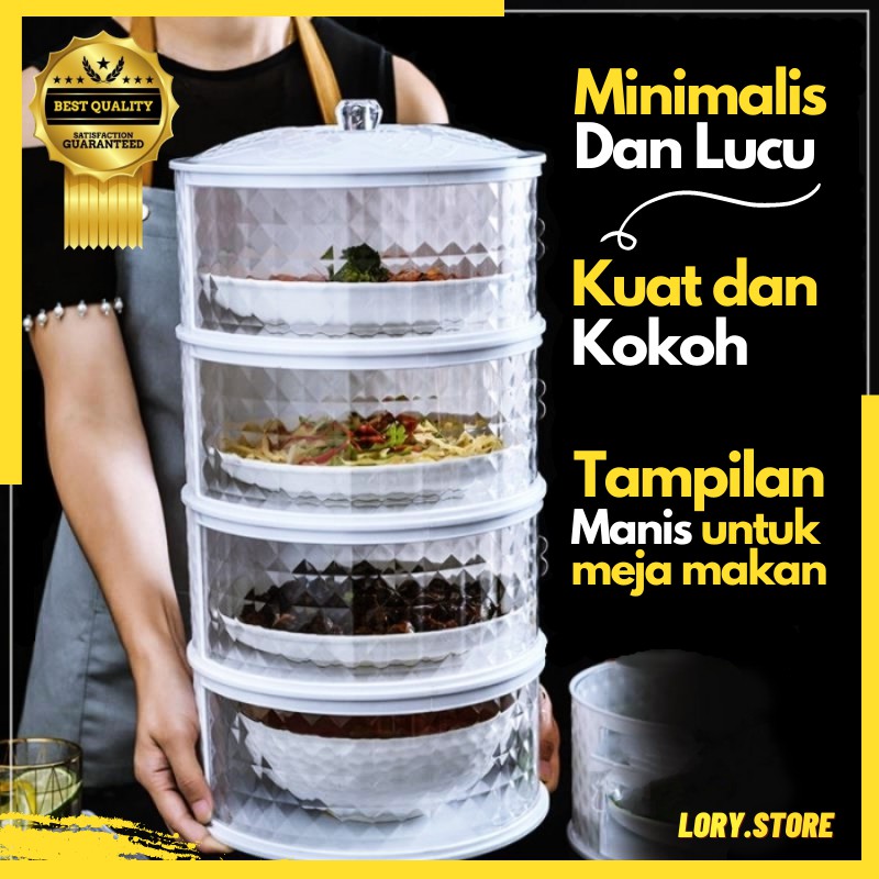 (READY STOK) Tempat Penyimpanan Makanan Susun Food Storage Tudung Saji ...