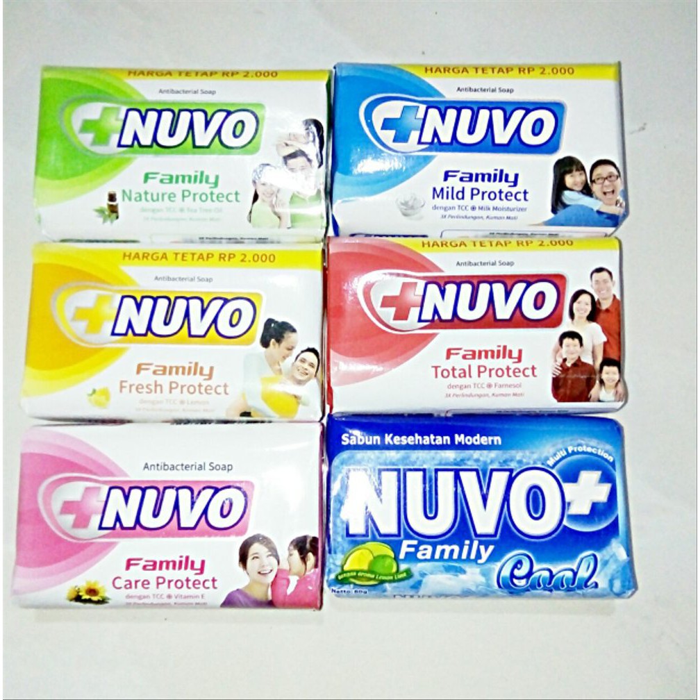 Jual Nuvo Antibacterial Soap 76gr/Sabun Mandi/Perawatan Tubuh/Bar Soap/Soap | Shopee Indonesia