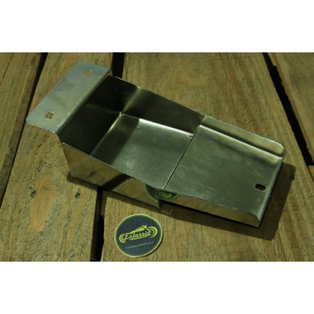 Jual Box Aki Motor Tempat Accu Besi Crome | Shopee Indonesia