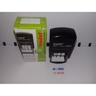 Jual TRODAT 4850 STEMPEL TANGGAL + TEXT (bisa NAMAatau tulisan LUNAS, DITERIMA, COPY, DLL ...