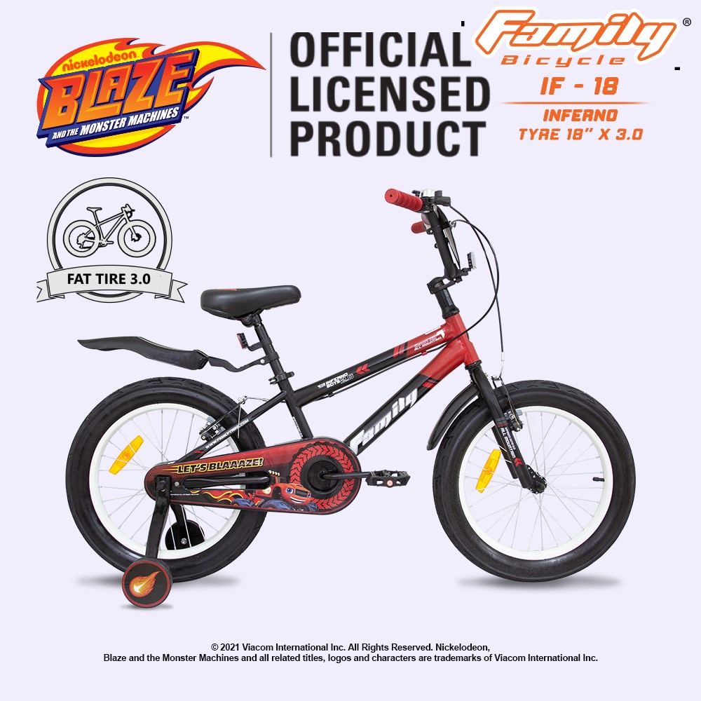 Jual Sepeda Anak Family Inferno Boy BMX 5-8 Tahun 18 Inci Double Wall ...