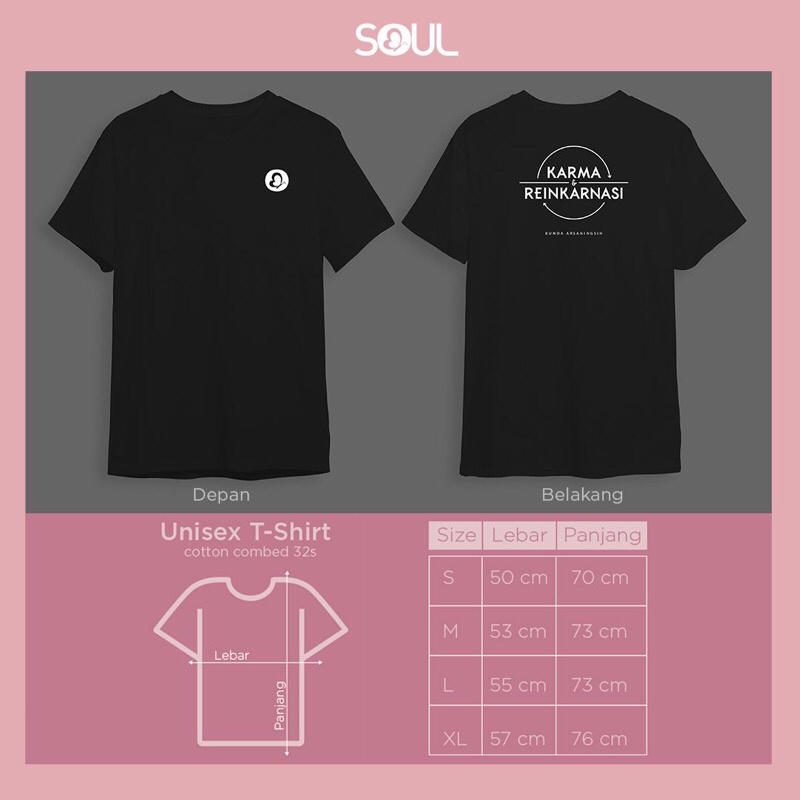 Jual Kaos Karma & Reinkarnasi Logo Belakang | Shopee Indonesia
