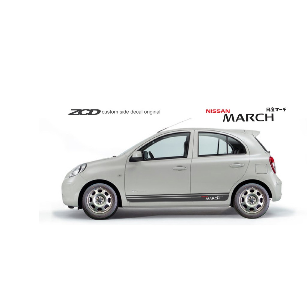 Jual Side decal Nissan March Original Design By ZCD Indonesia Bandung ...