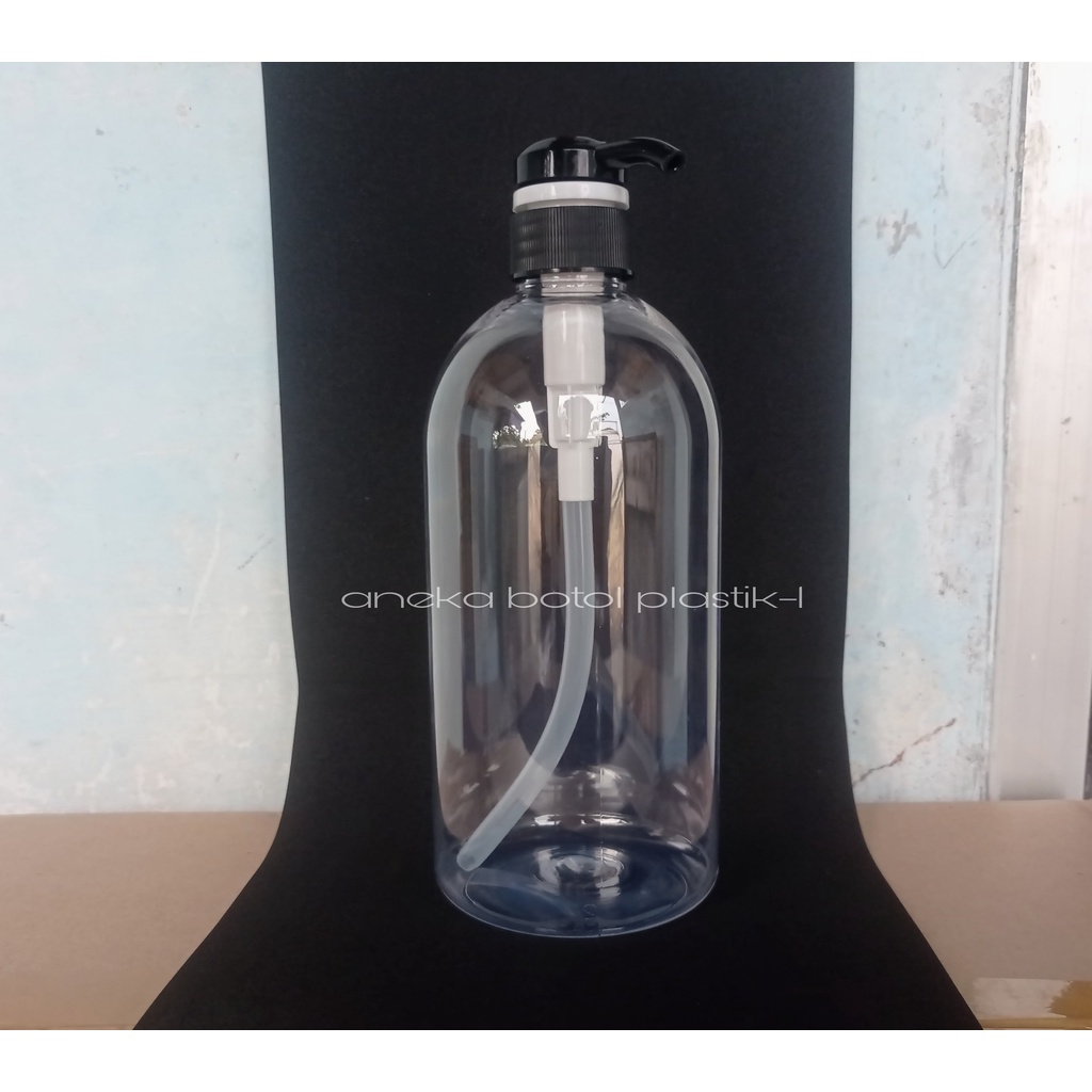 Jual Botol Pump 1 liter - Botol Pump 1000 Ml Tebal Sabun Mandi Hand Sanitizer Pet Plastik ...