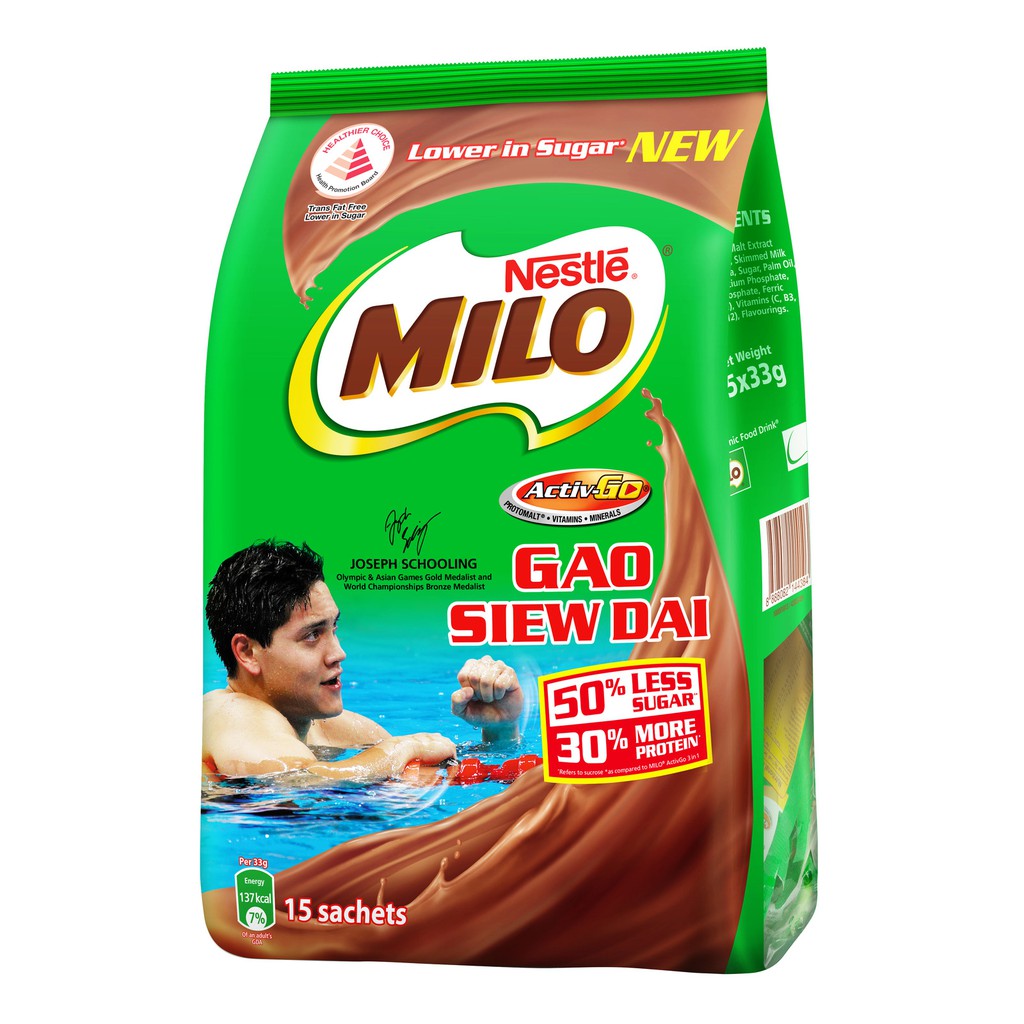 Jual Milo Instant Chocolate Malt Drink - Gao Siew Dai 15 x 33g ...