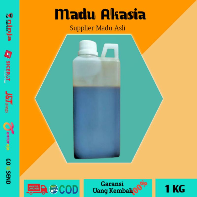 Jual Madu Asli Hutan Akasia 1 KG Pure Raw Honey 100% Madu Murni Hutan ...