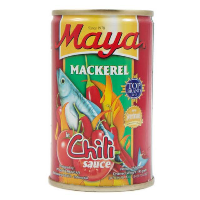 Jual Maya sarden sardin makarel kaleng besar kecil 155 gr | Shopee ...