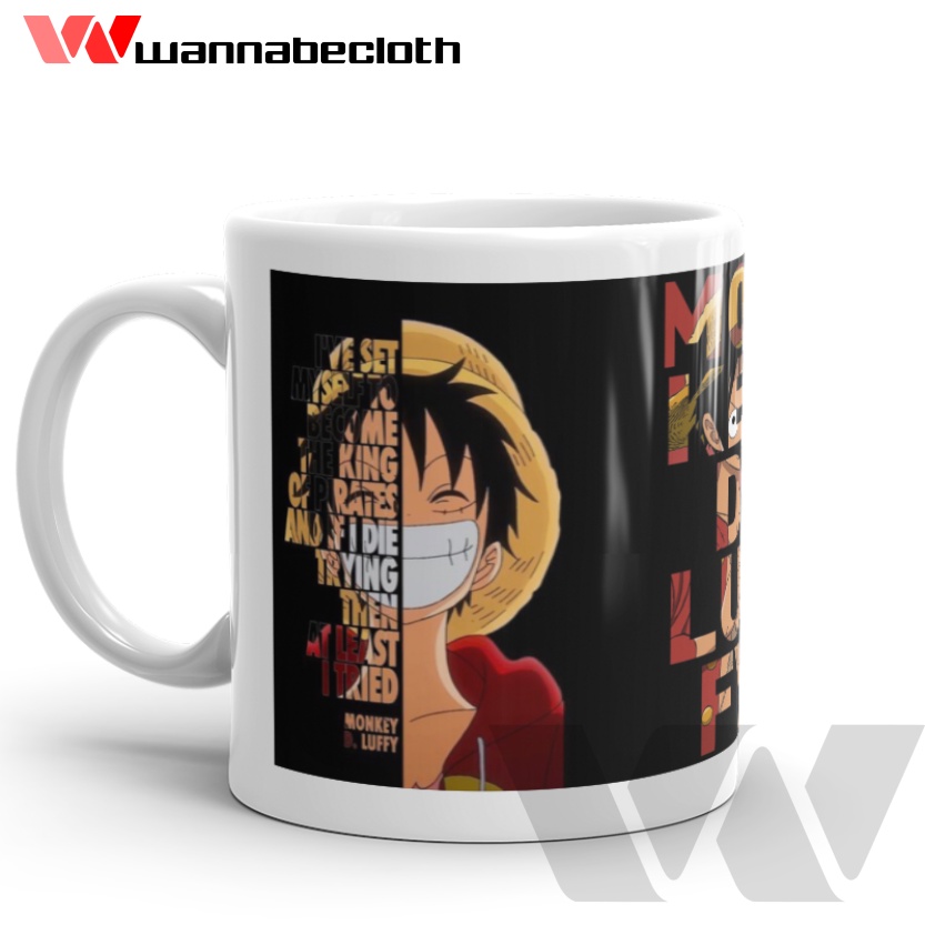 Jual Gelas One Piece Mug One Piece Cetak Mug Custom Souvenir Mug Kartun ...