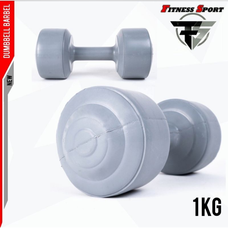 Jual Barbel Plastik 1 Kg Dumbell Barbell Dumbbel Alat Angkat Beban 1Kg ...