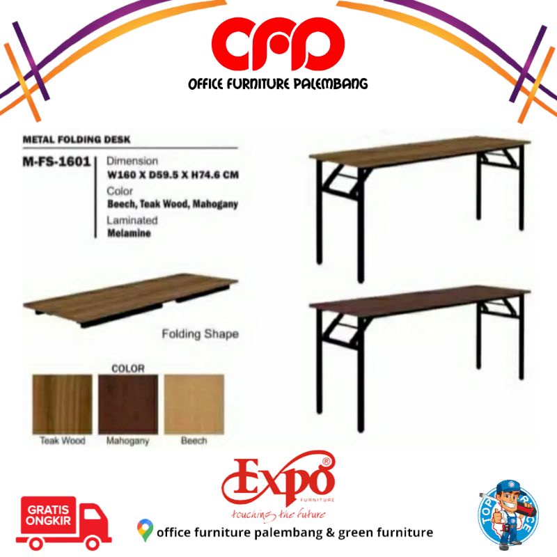 Jual meja lipat expo mfs 1601 mfs 1802 folding table meja seminar meja ...