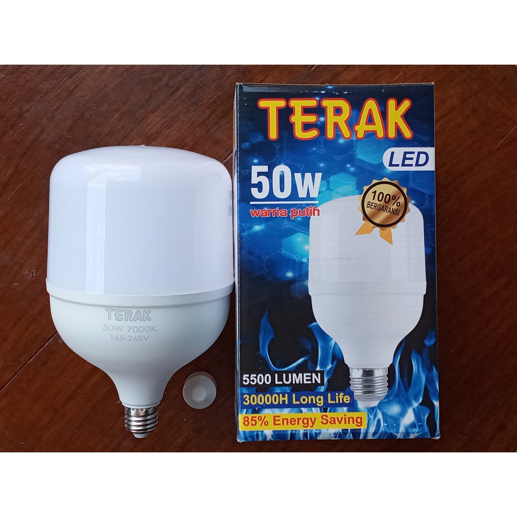 Jual Lampu LED Terak 50w - Bohlam LED Bulb 50 Watt - LED Kapsul Capsule ...