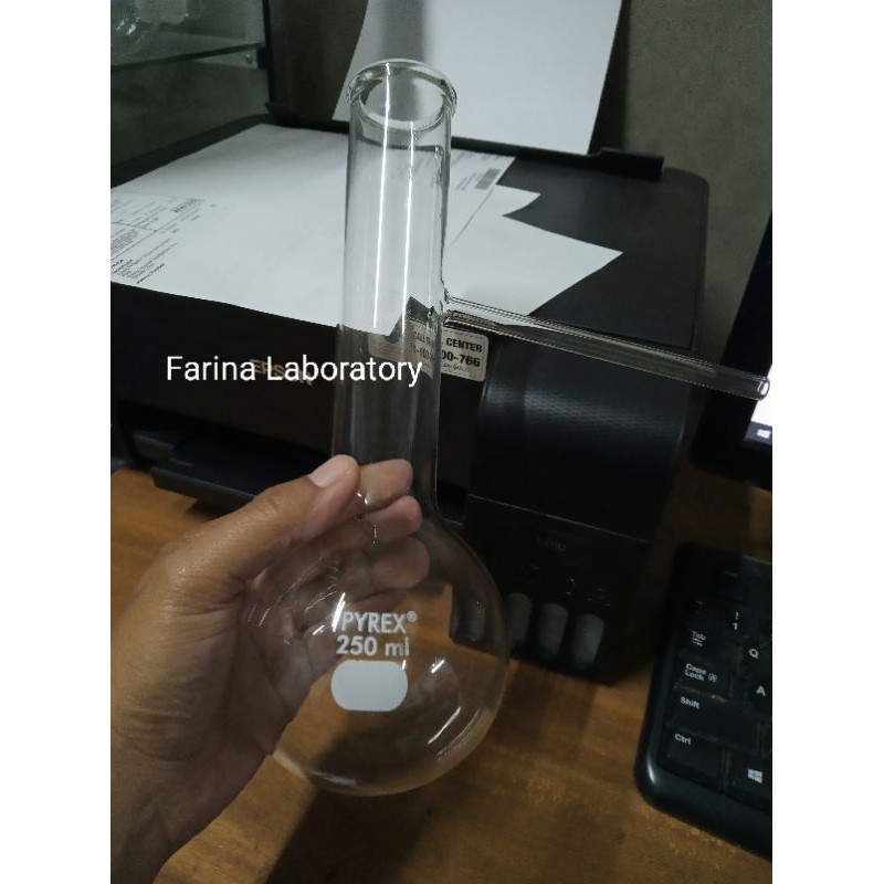 Jual Labu Destilasi-Destiling Flask 250ml Pyrex Class A | Shopee Indonesia