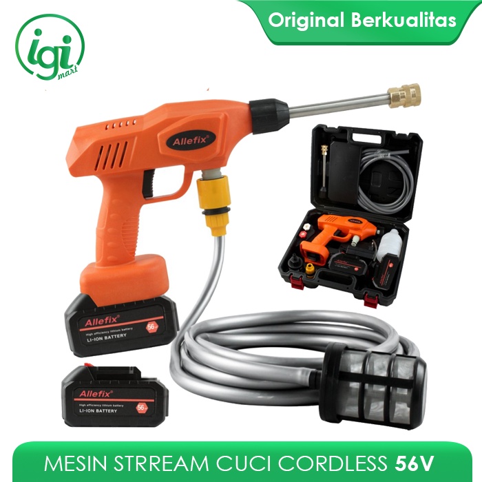 Jual ALAT MESIN STEAM PAKET CUCI CORDLESS MOBIL MOTOR JET CLEANER ...