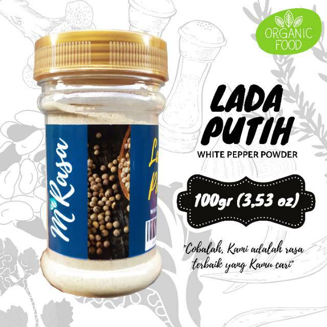 Jual LADA PUTIH HALUS | WHITE PEPPER POWDER 100% ORGANIC | Shopee Indonesia