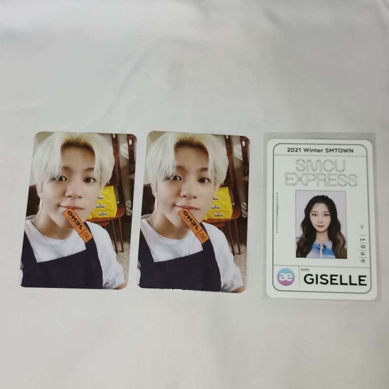 Jual photocard giselle aespa jeno nct dream cafe hot sauce passcard ...