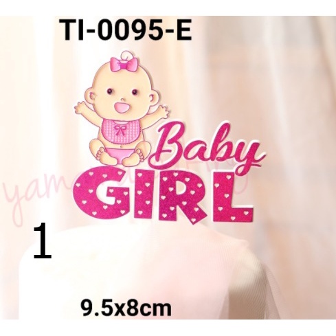 Jual Topper tulisan baby shower boy/girl bayi laki laki cowok/ cewek ...