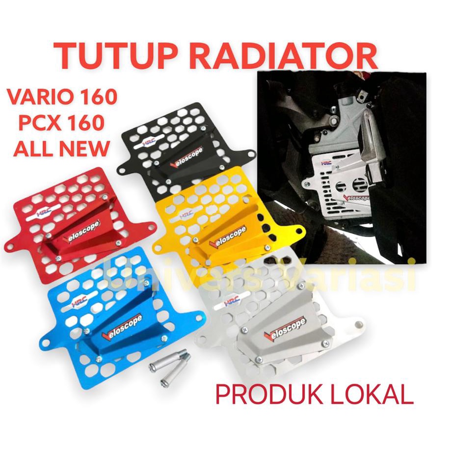 Jual COVER RADIATOR VARIO 160 NEW PCX 160 NEW + BAUT BOSHING PNP TUTUP ...