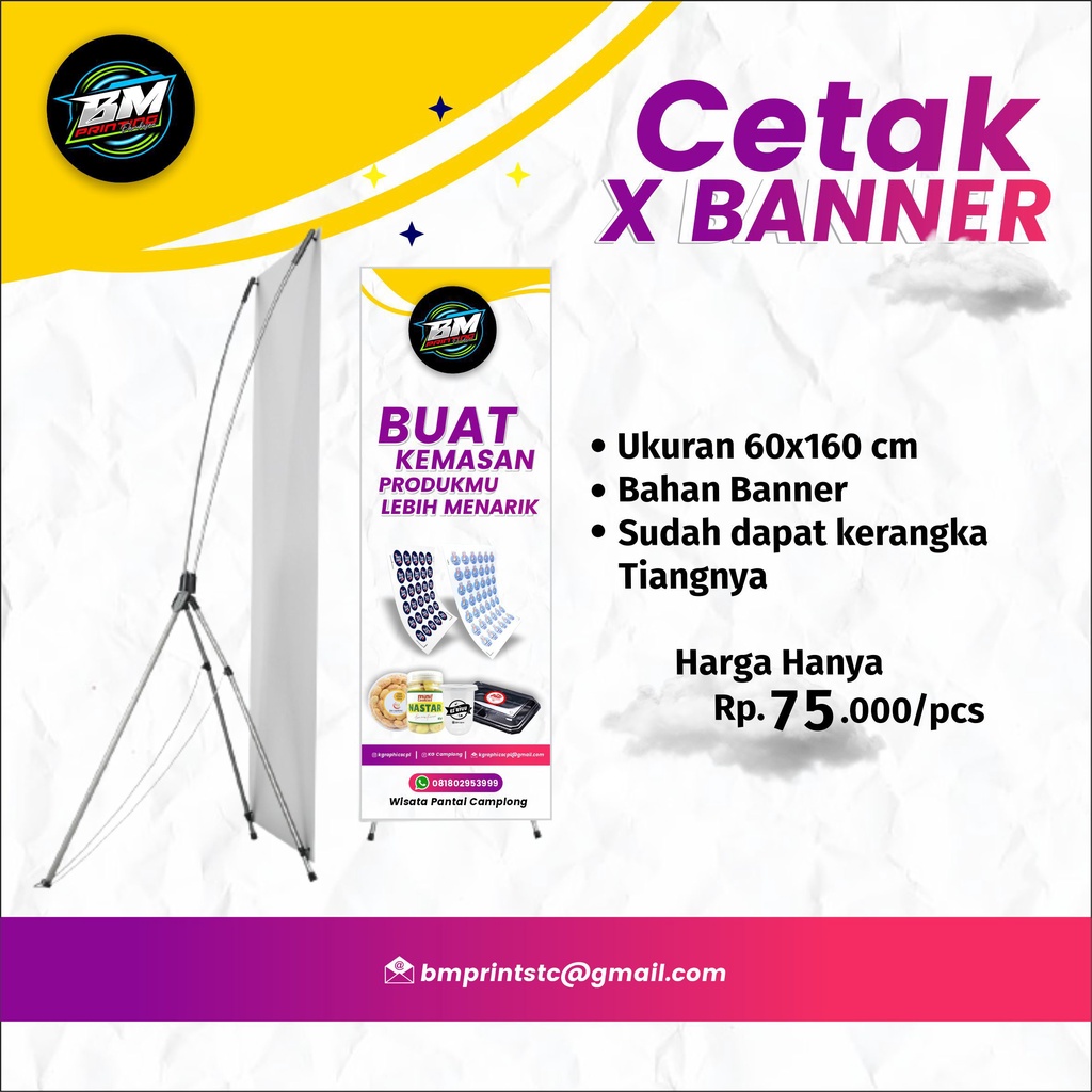 Jual PAKET CETAK X-BANNER (FILE SIAP CETAK) | Shopee Indonesia