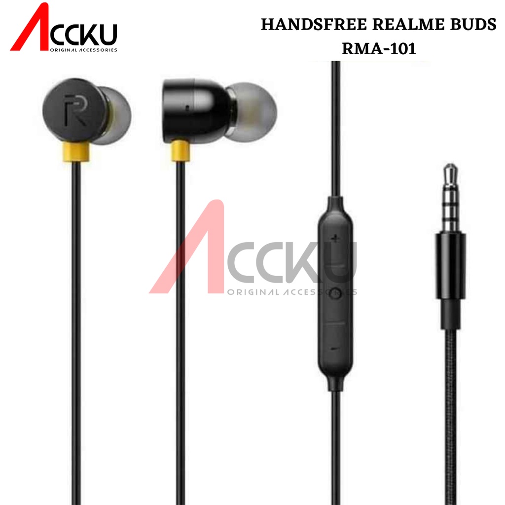 Jual HANDSFREE REALME ORIGINAL RMA-101 HEADSET REALME BUDS RMA-101 ...