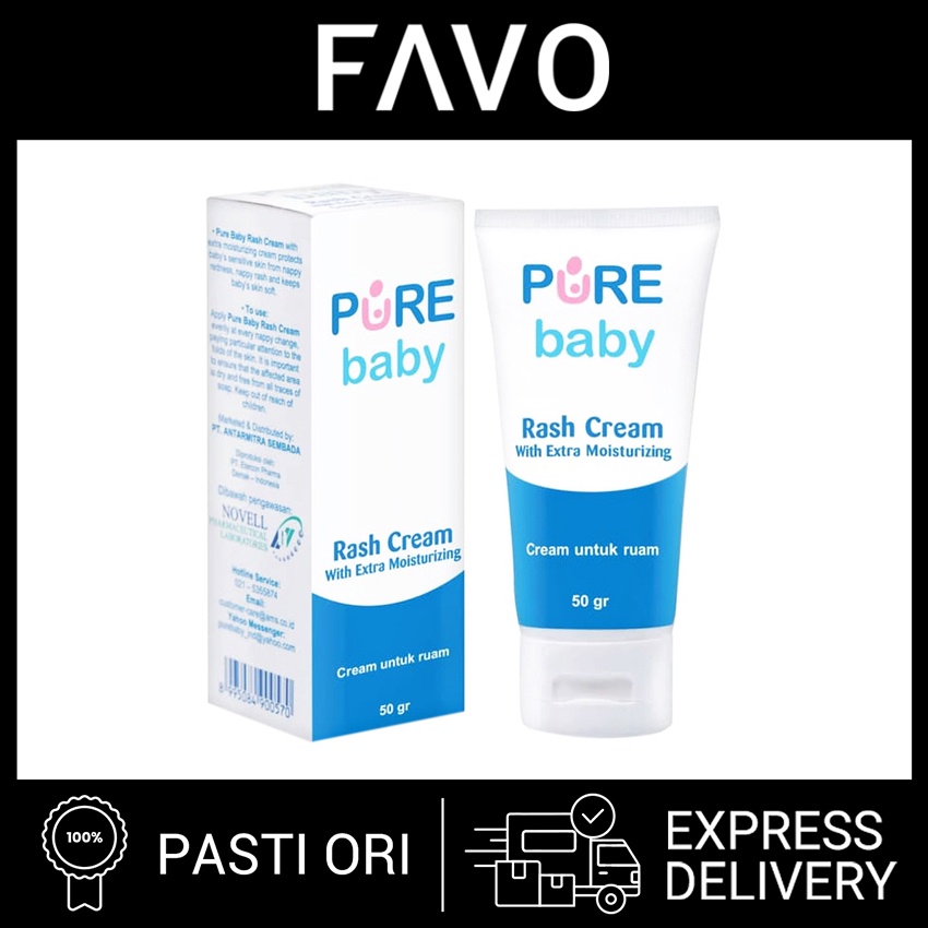Jual Obat Ruam Bayi - Pure Baby Rash Cream - 50 gr | Shopee Indonesia