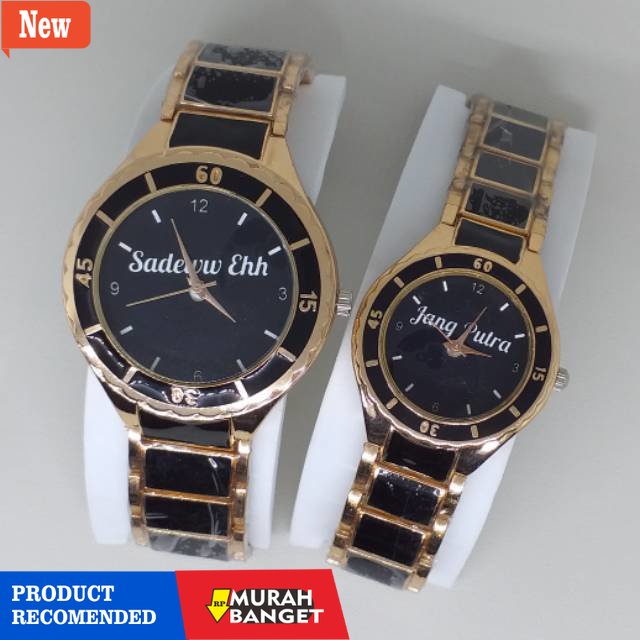 Jual Jam tangan couple terbaik- Jam tangan custom rante kombinasi ...