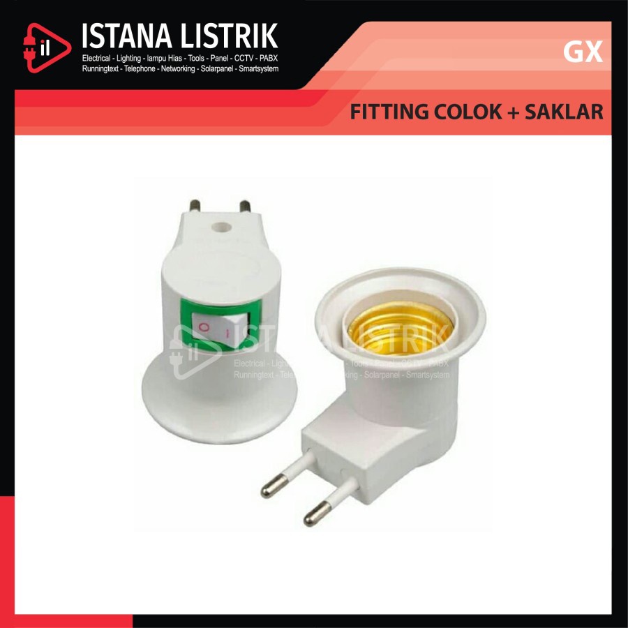 Jual GX FITTING COLOK + SAKLAR | Shopee Indonesia