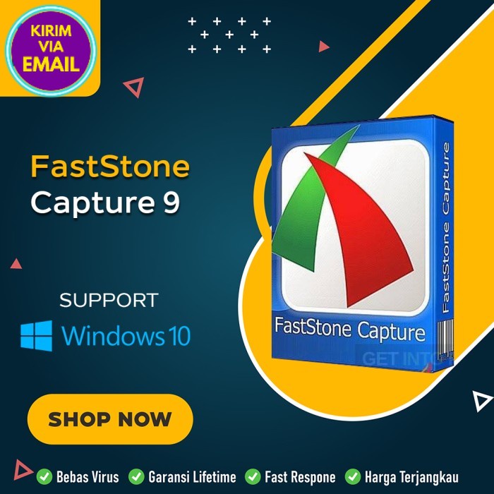 Jual Software Screen Capture: FastStone Capture 9 Full Version [Win ...