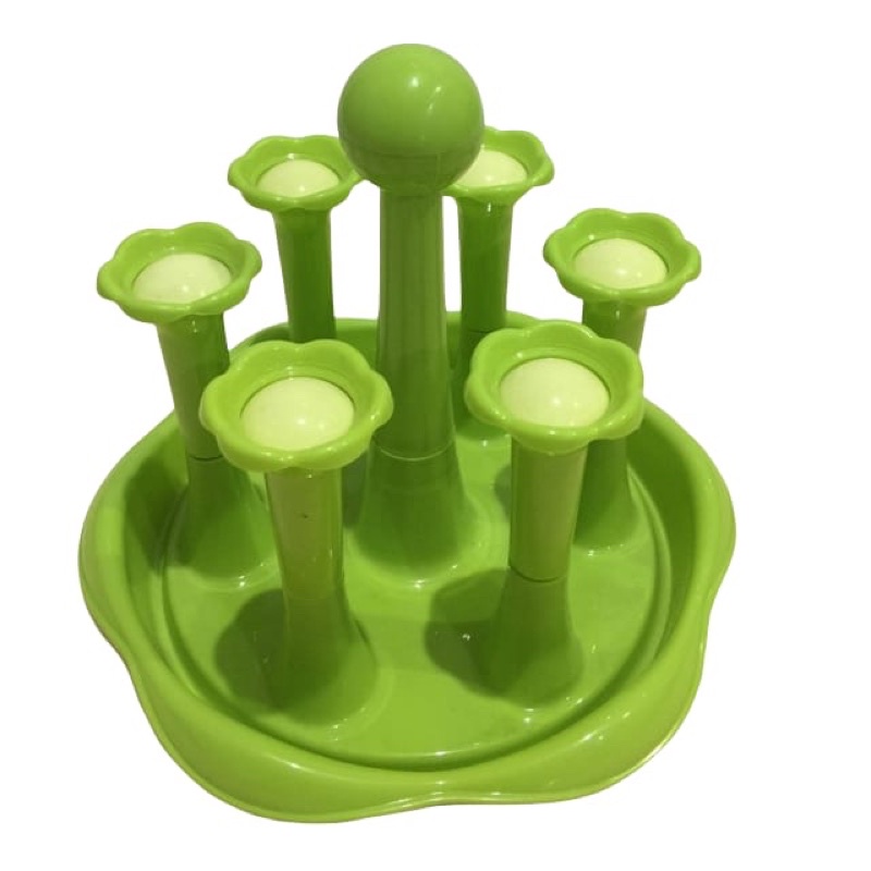 Jual tempat gelas Daisuki/ stand glass/ tempat cangkir berdiri/ tatakan gelas isi 6/ plastik ...