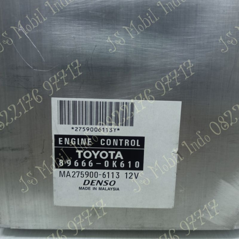 Jual Ecu Komputer Computer Toyota Hilux Fortuner Diesel Matic 89666 ...