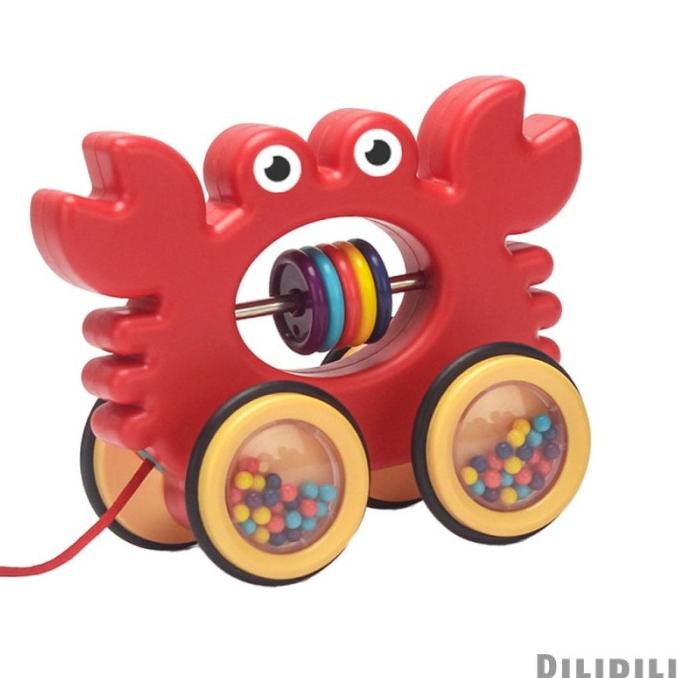 Jual 12 PUSH & PULL TOYS PULL-ALONG BABY TOY WITH RUSTLING WHEELS PUSH AND DFG654654DF | Shopee ...