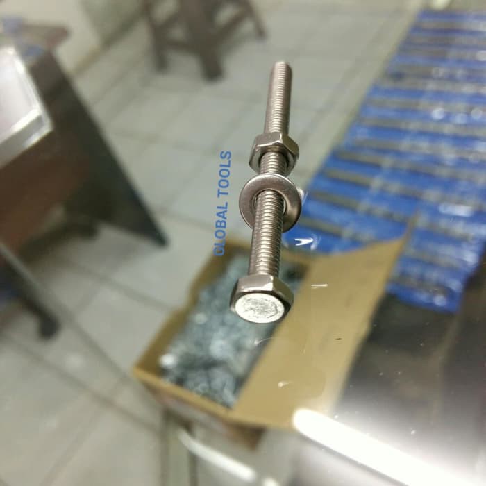 Jual Baut mur stainless m4 x 12 baut stainless 304 4x12 m4x12 baut ss 304 Indonesia|Shopee Indonesia