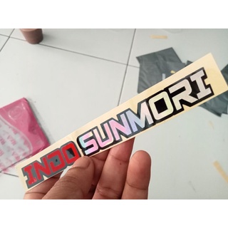 Jual stiker cutting INDO SUNMORI logo motor hellm mobil terbaru viral ...