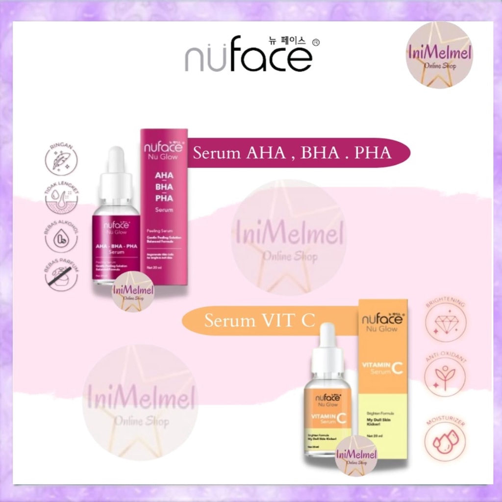 Jual NuFace Nu Glow Serum AHA-BHA-PHA | Serum Vitamin C 20 ML | Shopee ...